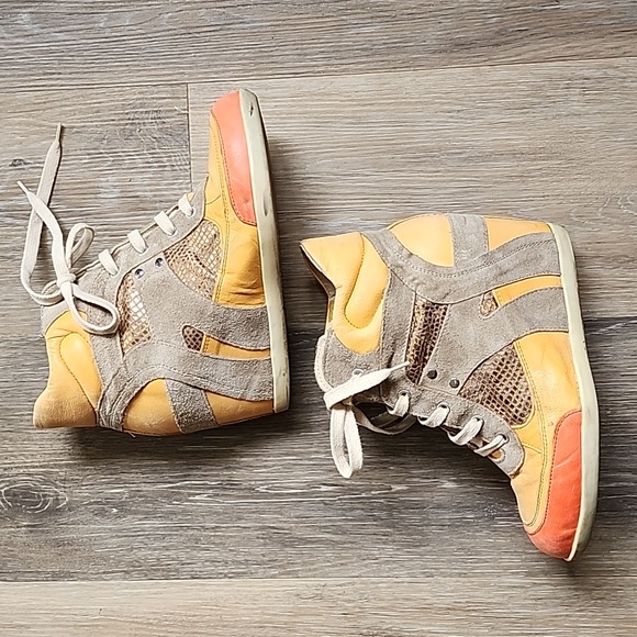 Manas | Shoes | Manas Womens Hightops Wedge Sneakers | Poshmark